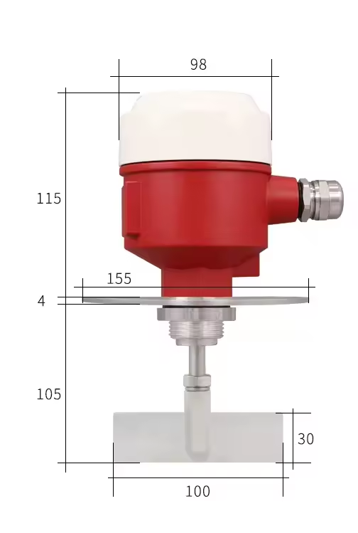 300mm Level Gauge Control Sensor High Temperature Explosion-proof ...