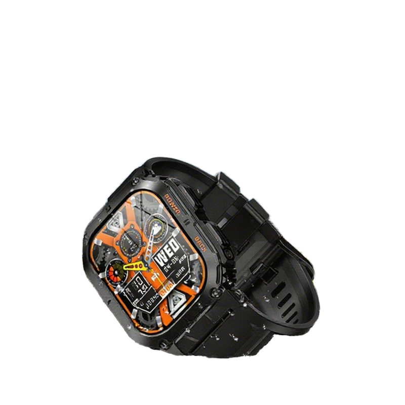 K61PRO Android Smart Watch IP68 AMOLED Square Sports Silicone Bracelet ...
