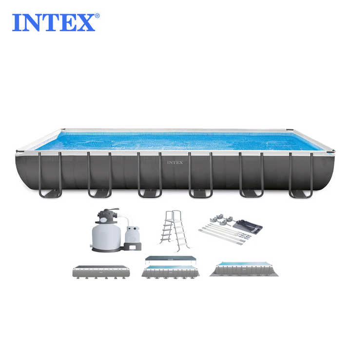 INTEX 26364 - 24ft Ultra Frame Pool - Perfect for Backyard