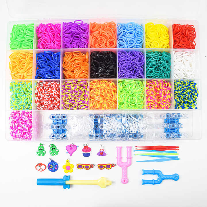 Hot 4400pcs Rubber Bands - DIY Crafting & Educational Toy
