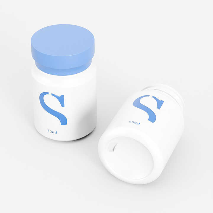Somewang Pill Bottles - Durable 100ml Plastic Medicine Containers