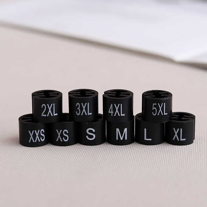 Assortment Kit XXS 5XL Plastic Hanger Size Marker for Size-Coding Wire ...