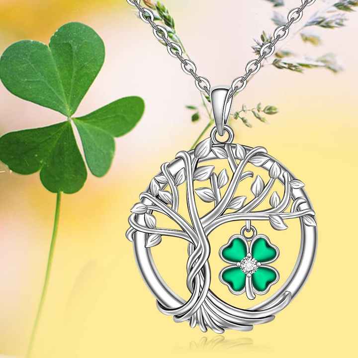 Tree of Life 925 Sterling Silver Celtic Irish Lucky Charm Shamrock ...