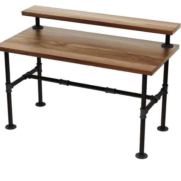 Black Table Of Industrial Style Made By Malleable Iron Pipe Fittings ...