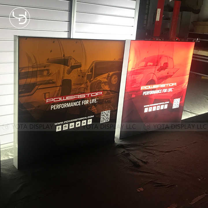 Tawns 4x4 SEG LED Backlit Wall Shelf Display Light Box Trade Show ...