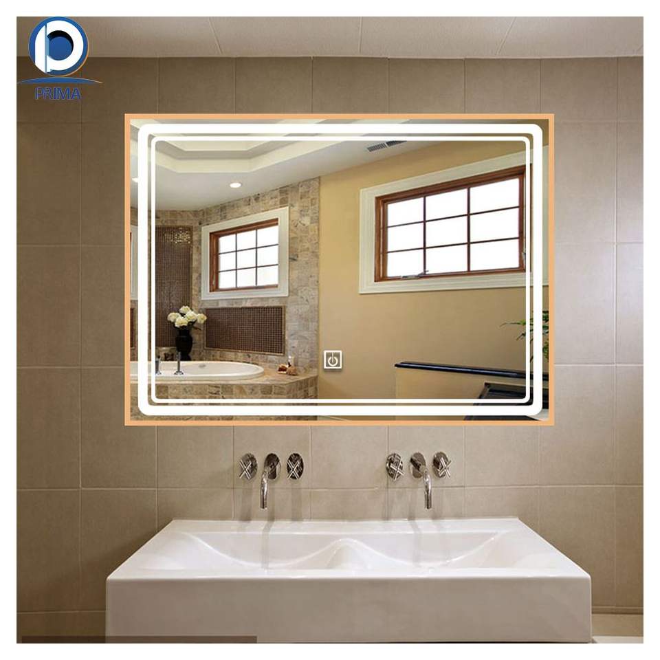 Ultra Thin Frameless LED Mirror With Anti Fog and Adjustable Color ...