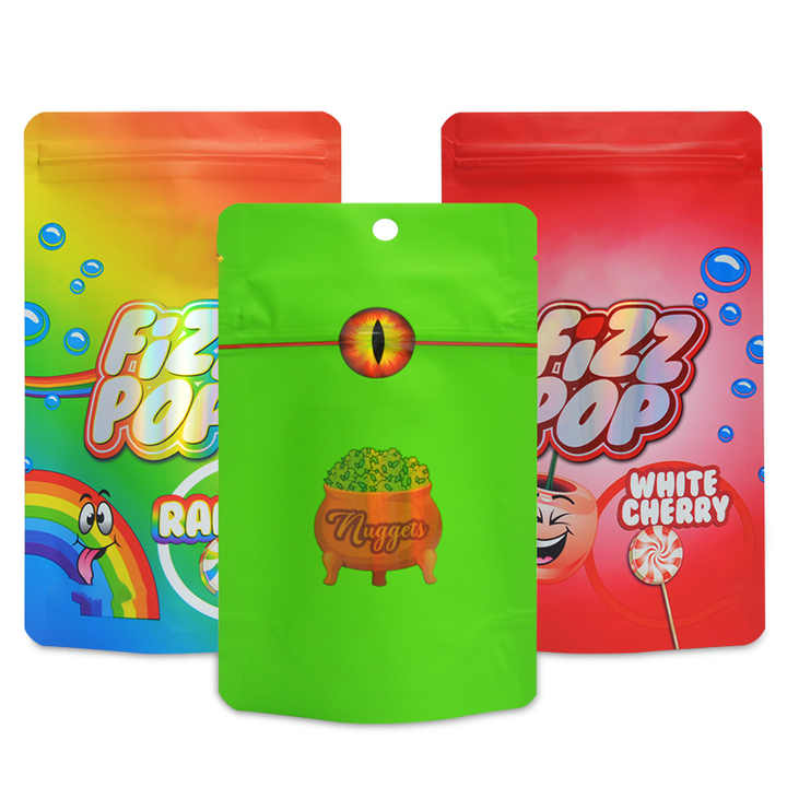 Resealable Cali Packs Exotic Smell Proof Ziplock Stand up Pouch 8th 3 ...