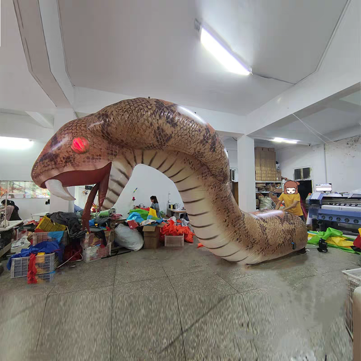 Custom Inflatables Advertising Giant Inflatable Snake Cartoon Model for ...