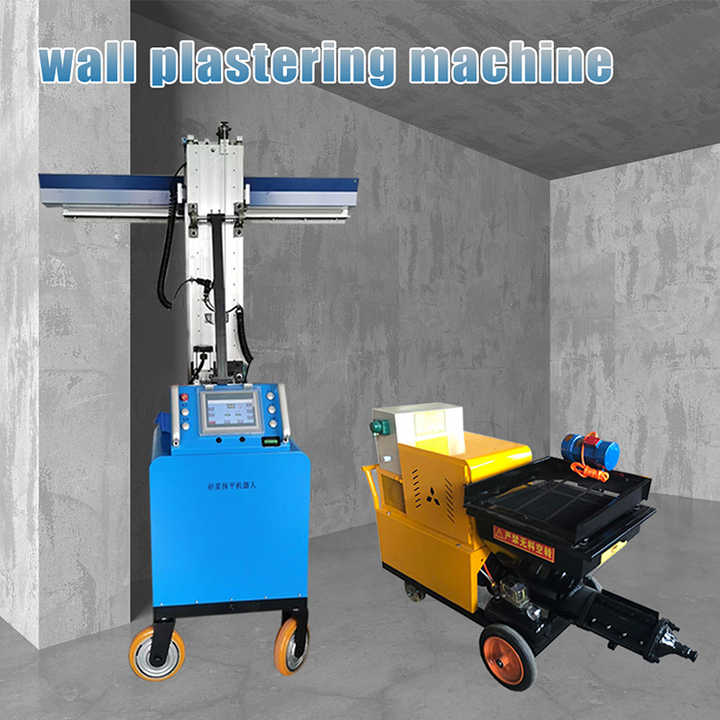 Fully Automatic Wall Plastering Machine Rendering Plastering Machine for Wall Construction Work ...