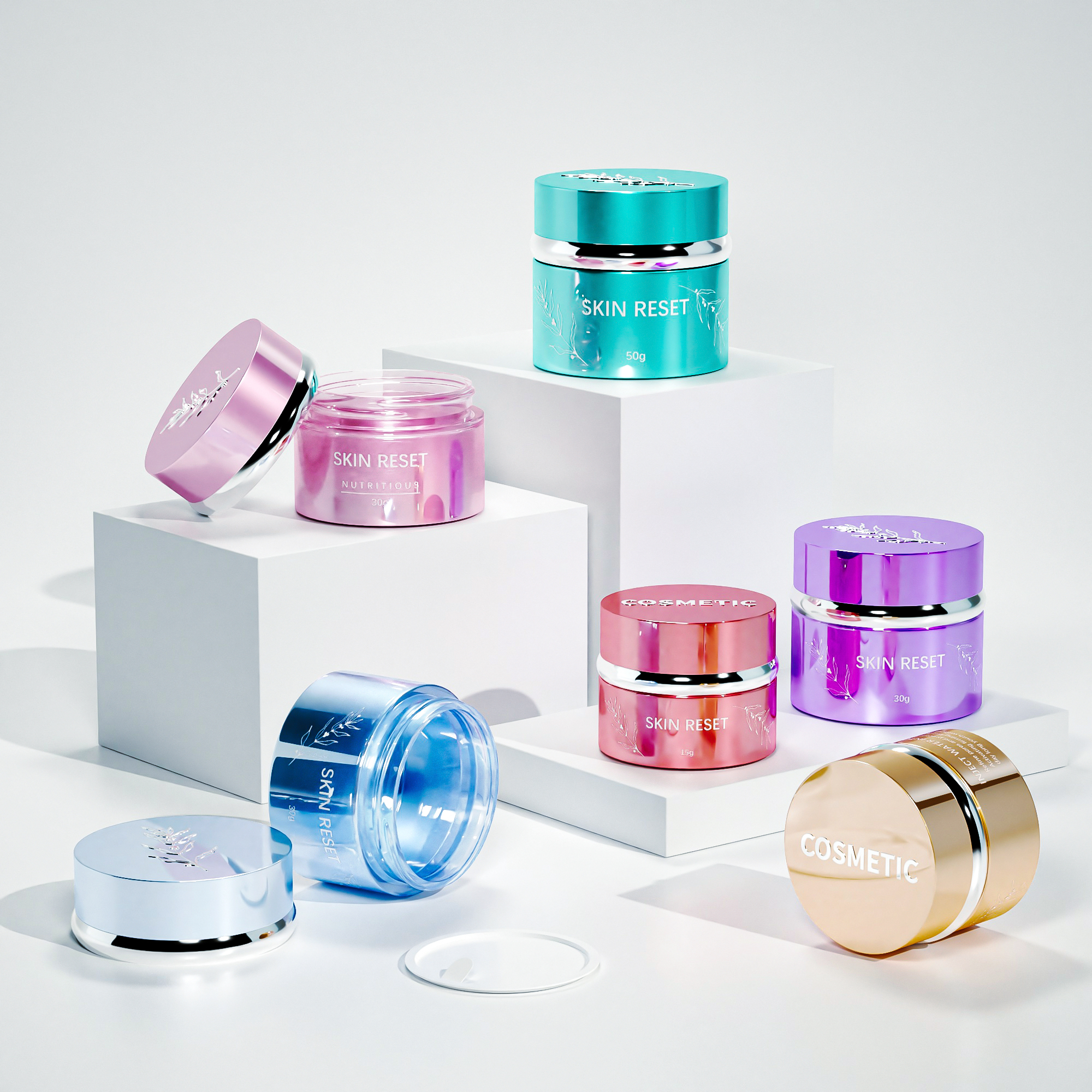 Luxury Skincare Body Cream Container Packaging - 20ml, 30ml, 50ml