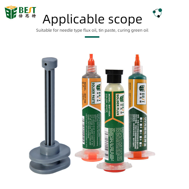 BST-017 DIY Plastic Solder Flux Needle Booster Syringe Pusher
