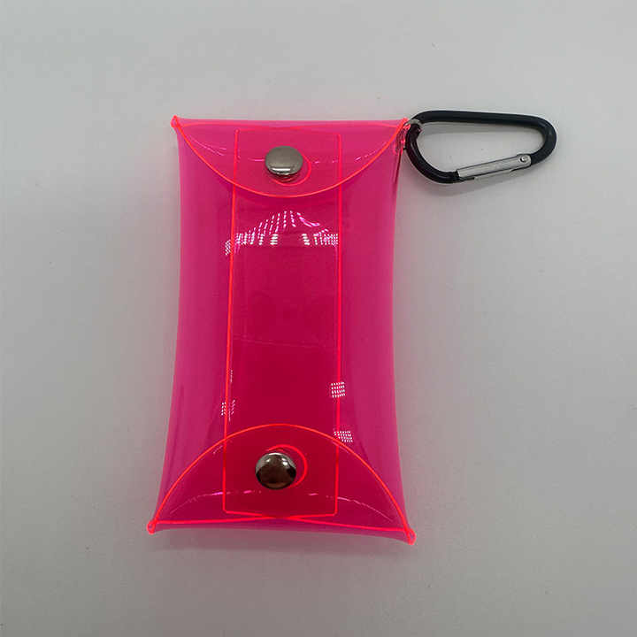 Custom Logo Transparent PVC Small Storage Pouch Cute Candy Color ...