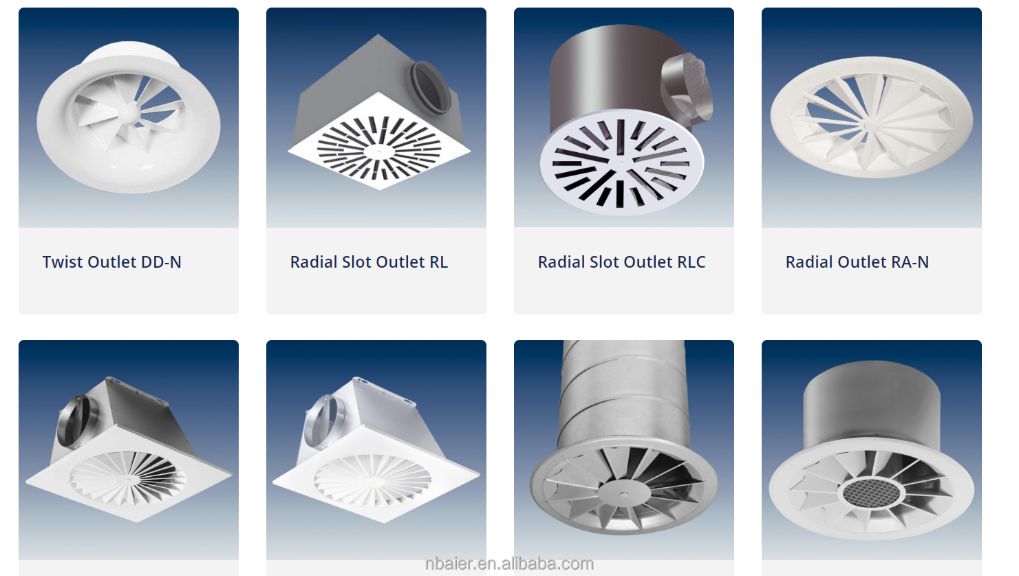 200mm 250mm Swirling Round Diffuser - Efficient Ventilation