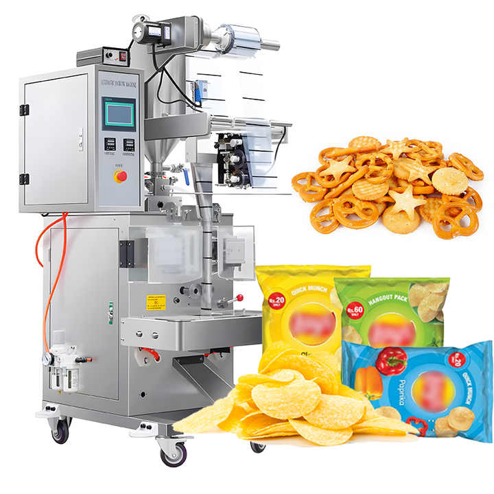Fully Automatic Vertical Potato Chips Packaging Machine With Nitrogen ...