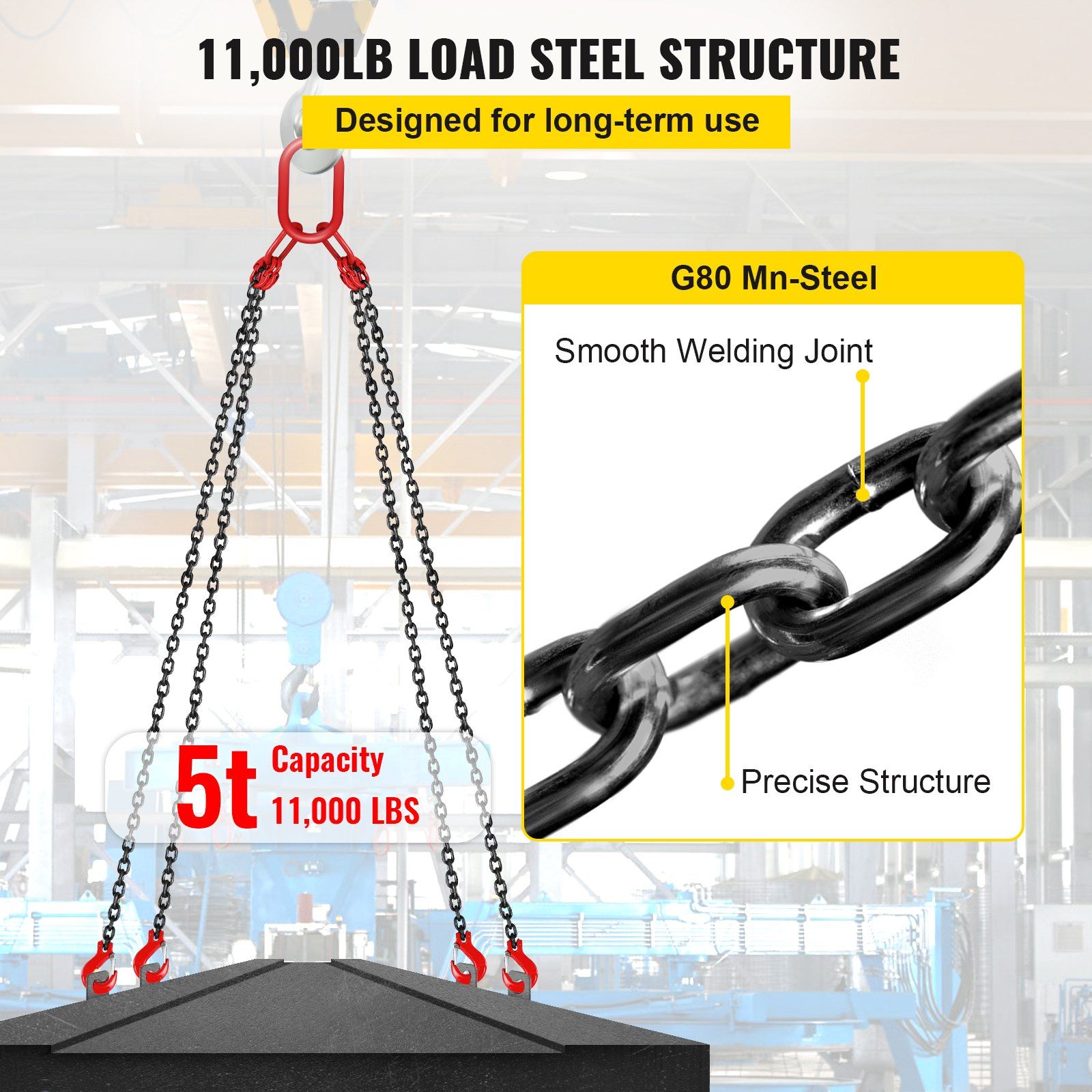 Durable 4 leg chain sling 10 ton Solutions: Quality You Can Trust