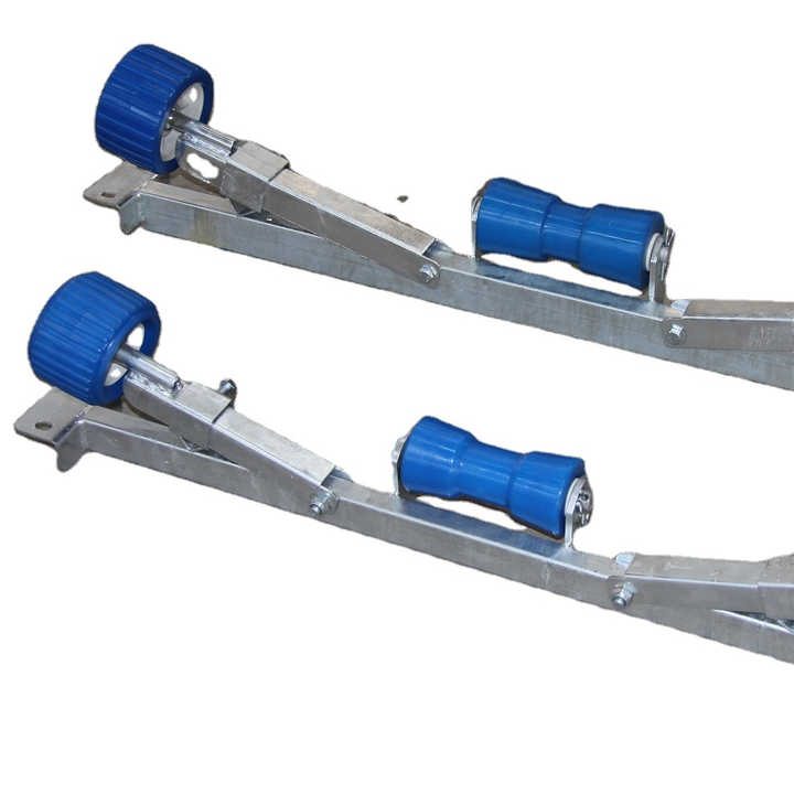 Boat Trailer Bottom Support Bracket with Keel Rollers