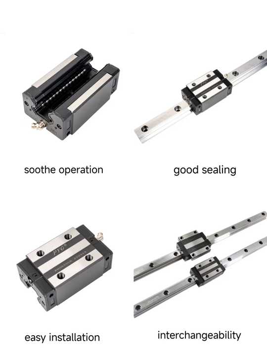 CNC System Customized Length XYZ Linear Motion Guide Blocks Rail Linear Bearings Slider Linear ...