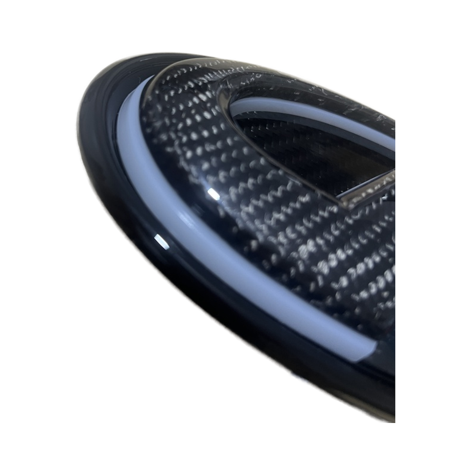 New Bloodless Customize Full Regular Carbon Honeycomb LED Car Emblem ...