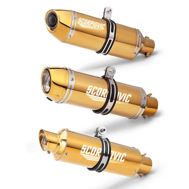 51mm Motorcycle Exhaust Gold Muffler Pipe for Z1000 & More