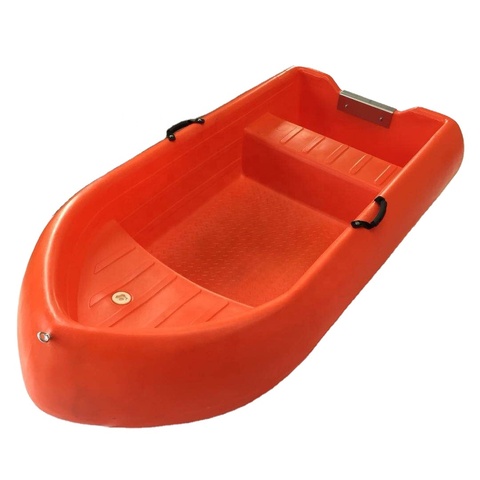 Double Deck 3 Persons 2.7 Meter Small Hard PE Plastic Motor Boat For ...