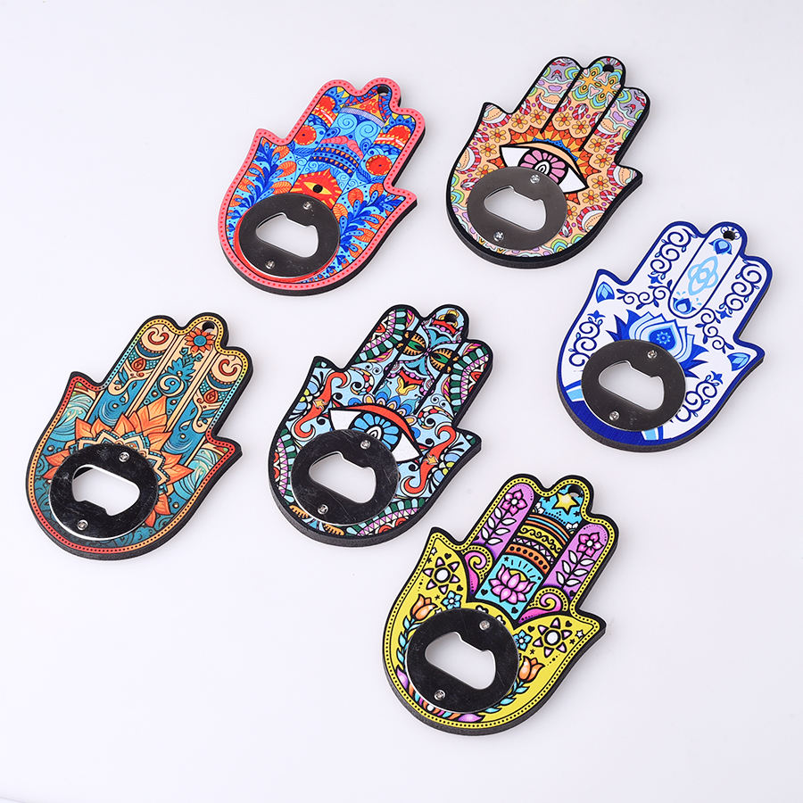 Creative Hamsa Angel Eye Hand Magnetic Stickers - Colorful Eco-Friendly ...