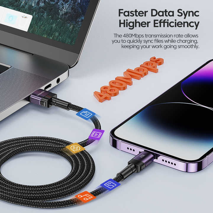 Toocki 20w USB C to Lighting Type C PD Fast Charging Cable