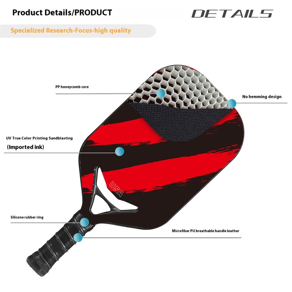 2025 Borderless Cold-pressed T700 Carbon Fiber Pickleball Paddle ...