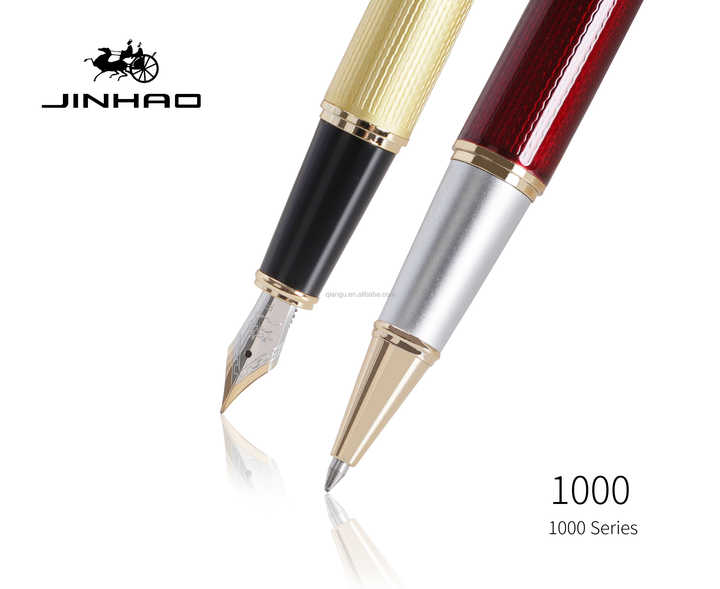 Jinhao 1000 Series Luxury Metal Fountain Pen With Dragon Clip Elegant ...