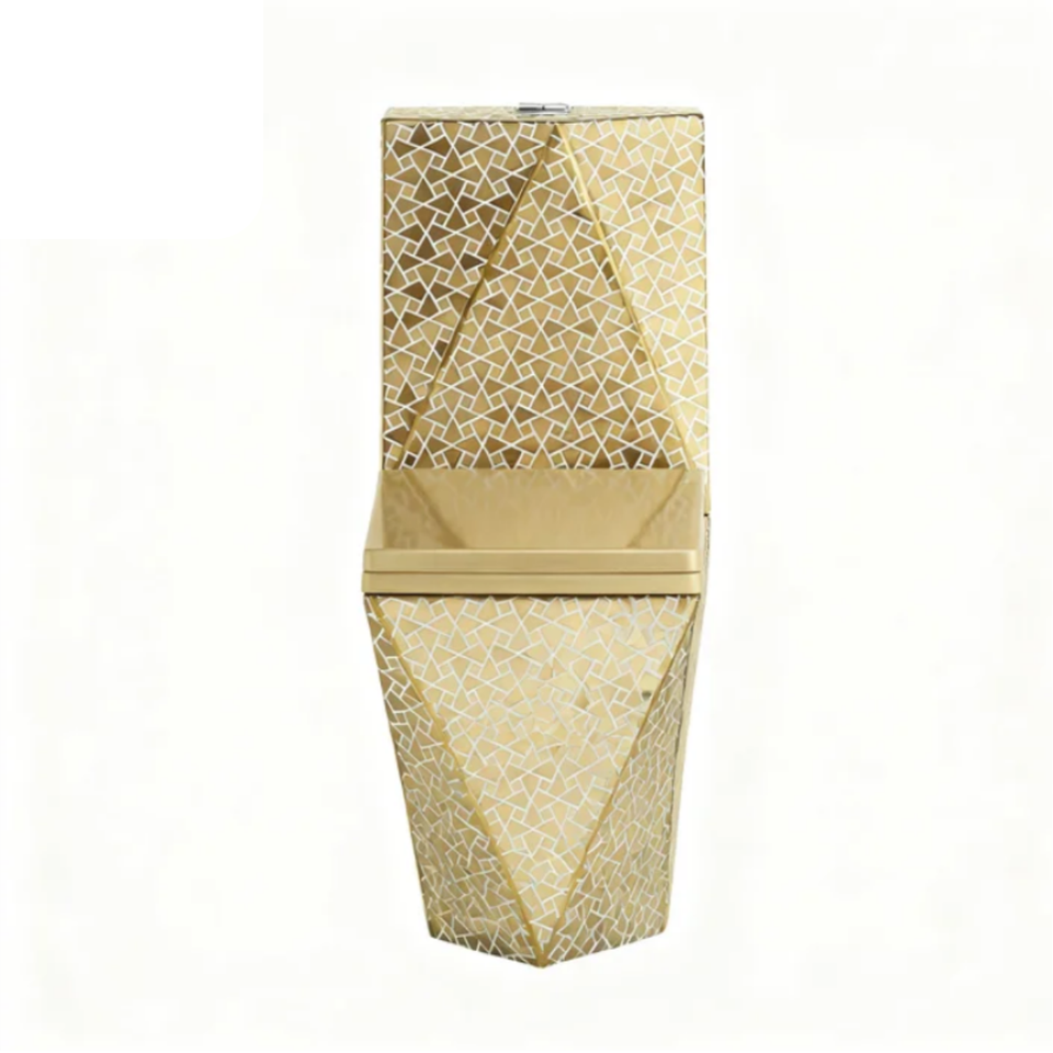 Golden One Piece Sanitary Ware Ceramic Commode Toilet 220/250/300mm S ...
