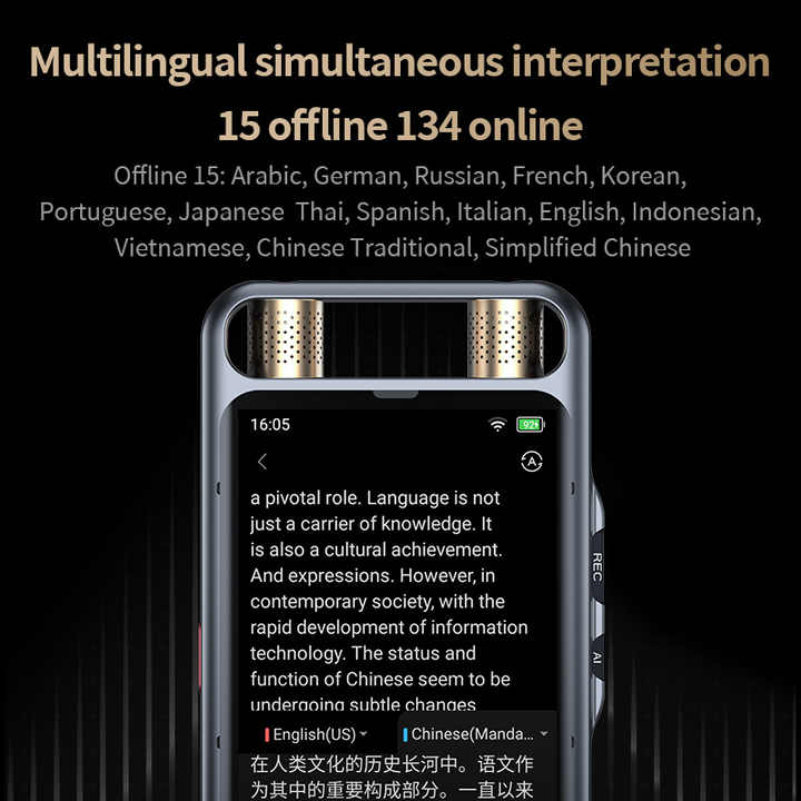 VORMOR M5 Professional Audio Recorder 6 Omnidirectional Microphones ...