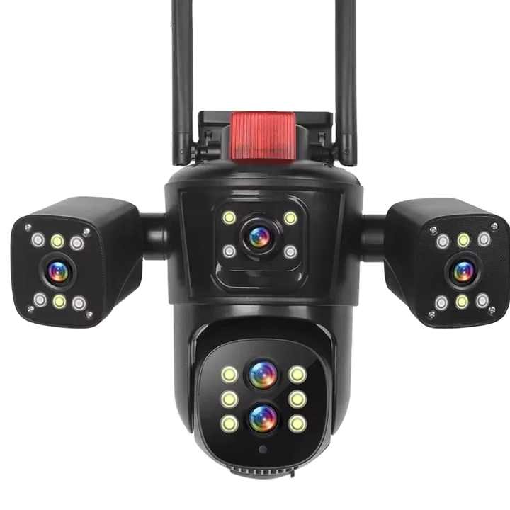 LX 10K 20MP Five Lens Four-Screen 10X Optical Zoom Wireless IP Cctv ...