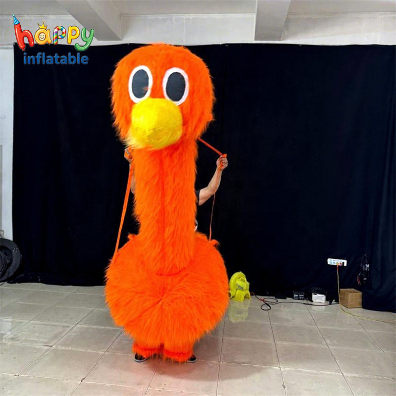 Professional Walking Inflatable Ostrich Costume Furry Inflatable Animal ...