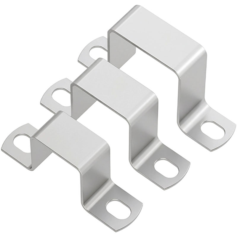 304 Stainless Steel Square Tube Clamp Saddle Clamp with L Bracket ...