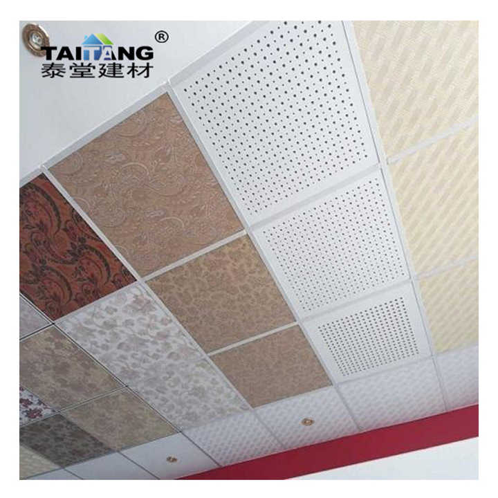 60x60 PVC Laminated Gypsum Ceiling Panels - Durable & Stylish