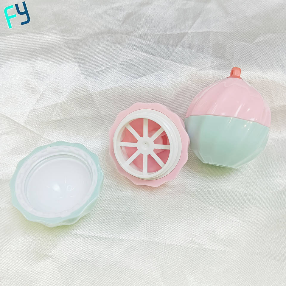 New Small Round Ball Pink Lip Balm Container Lip Balm Container ...