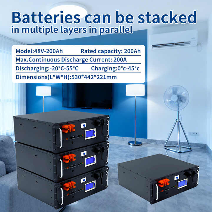 51.2V 100Ah 5KW 10KW Rack Mounted Lithium Ion Batteries ESS 48V 100Ah Lifepo4 Battery for Off ...