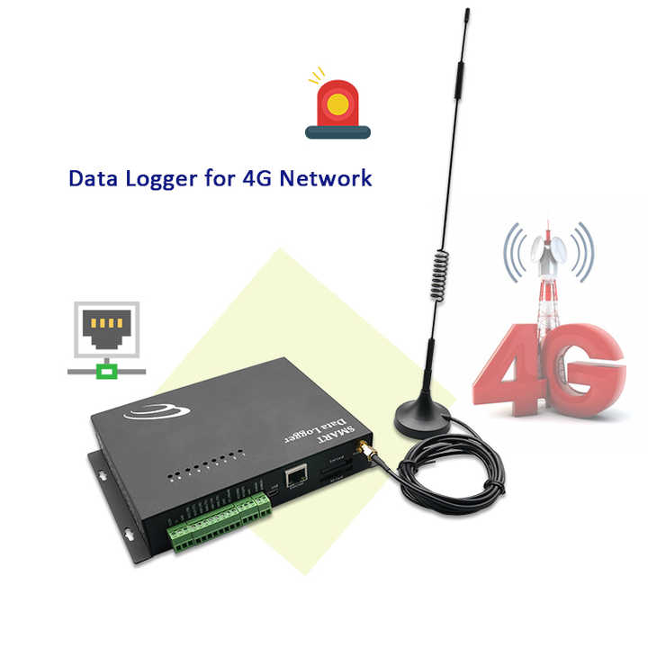 Industrial temperature controller Multipoint Modbus 4G Ethernet Data ...