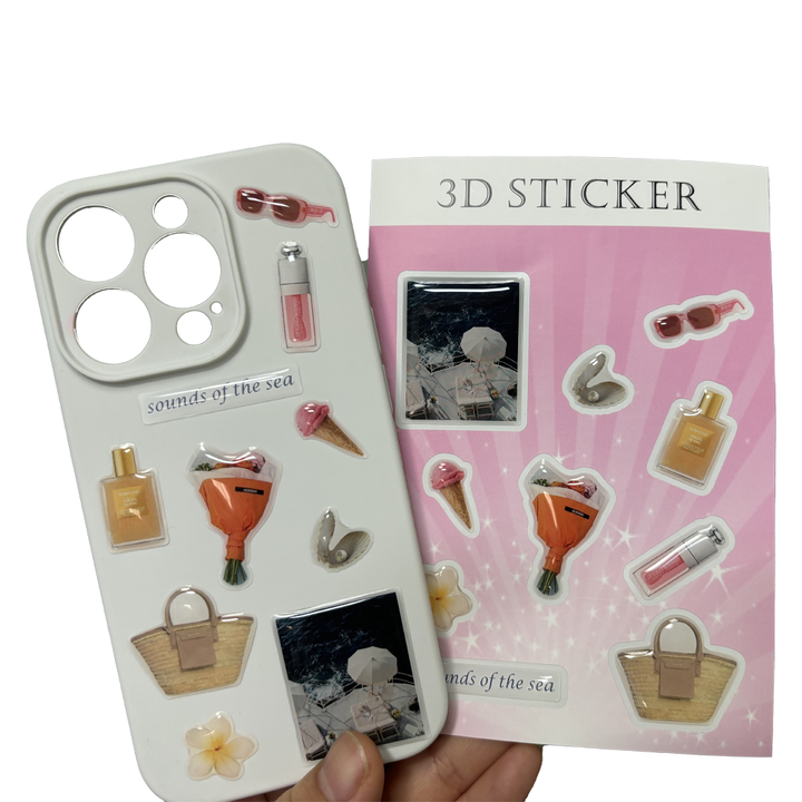 Custom 3D Printing Adhesive Epoxy Dome Resin Gel Sticker, A6 Paper ...