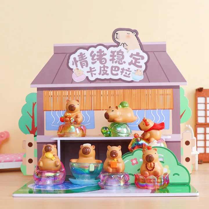 Hot Capybara Blind Box Action Figure Toy with Light - Ideal Christmas ...