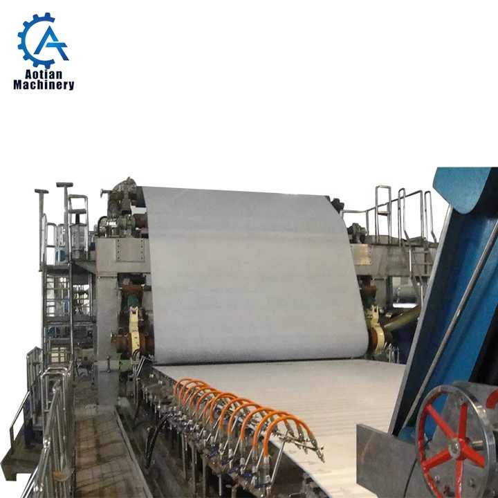 2400mm A3a4 Culture Paper Making Machine 60-80g Using Pulp Board As Raw ...