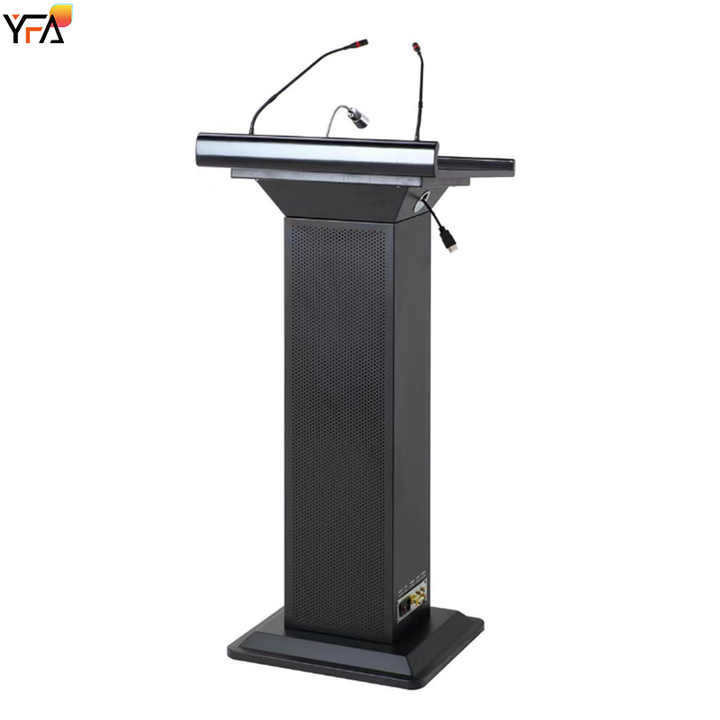 Modern Church Digital Podium With Microphone Reading Light ,Podium For ...