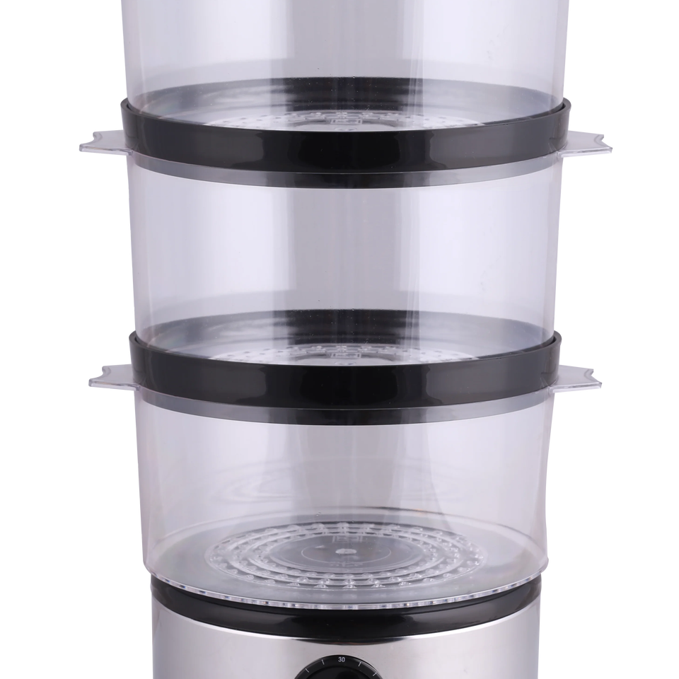 Tired Layers Small Electric Food Steamer 3802B - Instant Steam Function ...