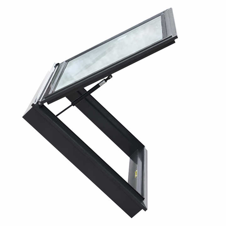 Windows Aluminum Ceiling Automatic Skylight Window Double Tempered ...