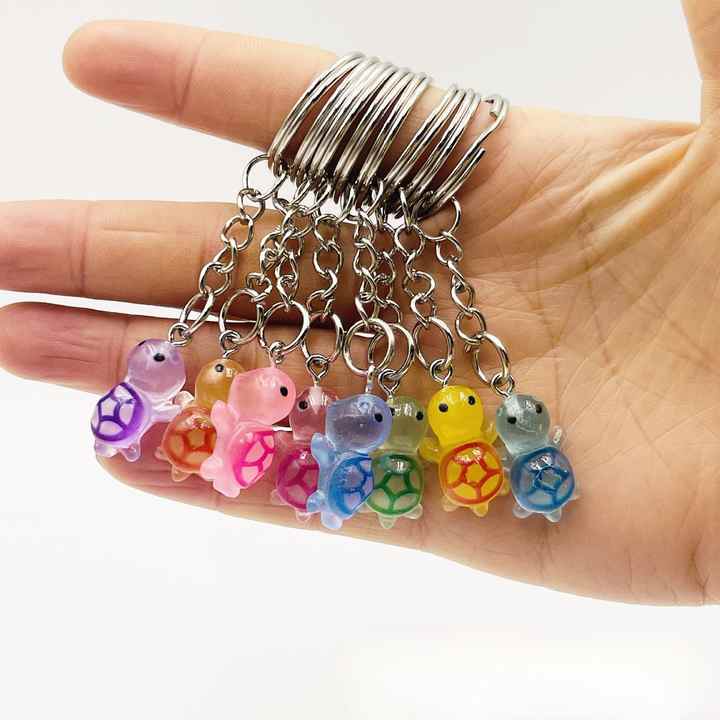 Cute Sea Animal Souvenir Tortoise Keychain Cartoon Pvc Ocean Turtle Key ...