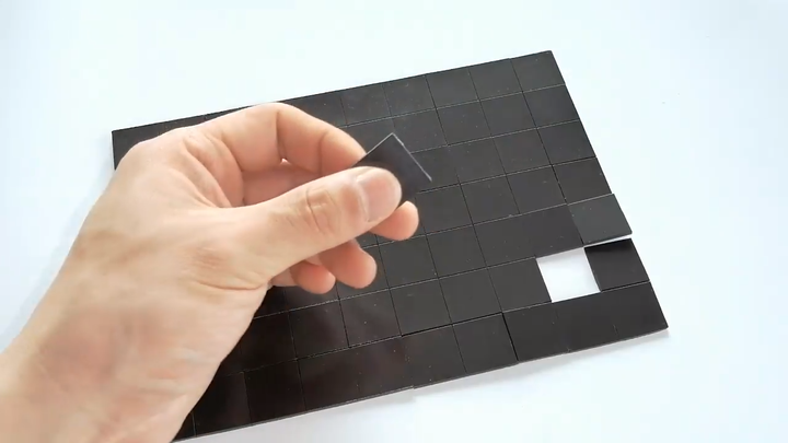 Customized Rubber Magnet Squares with Self Adhesive
