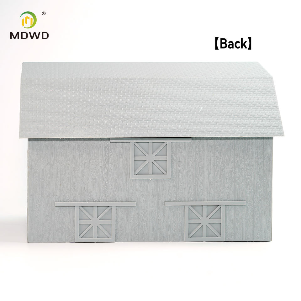 1 87 HO Scale Model Grain Warehouse Building ABS Plastic for DIY Sand ...