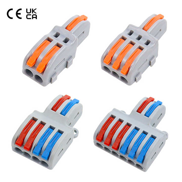 211 Electric Connector - 1 in 1 Out, CE 32A 400V Fast Splice