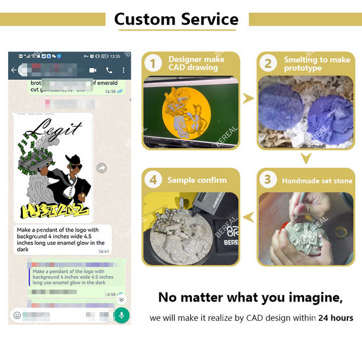 Bereal Custom Pendant Vvs Iced Out Moissanite 3D V For Vendetta Cartoon ...