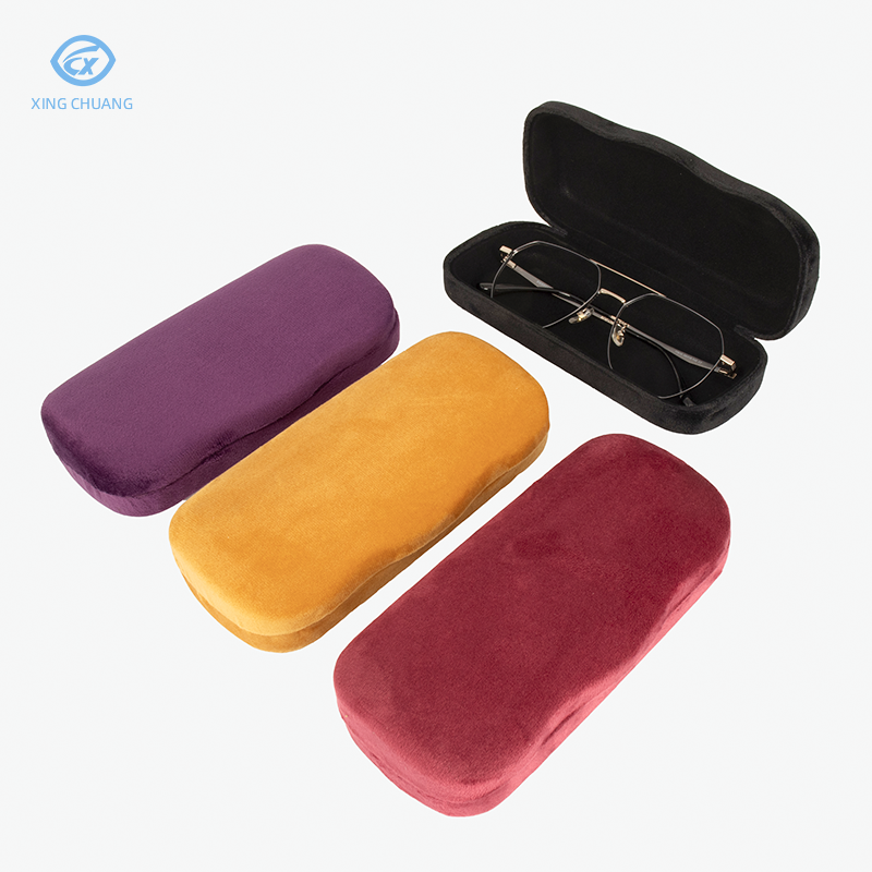 Hot Sale Custom Logo Velvet Sunglasses Case Hard Shell Eyeglasses Cases ...