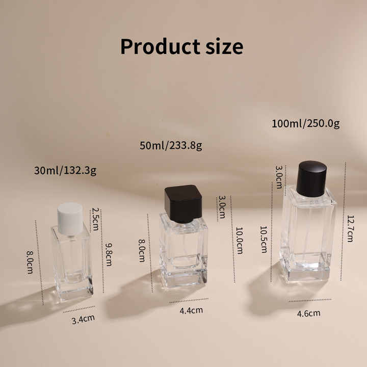 Eric Custom Luxury Crystal Empty Basic Square Glass Perfume Spray ...